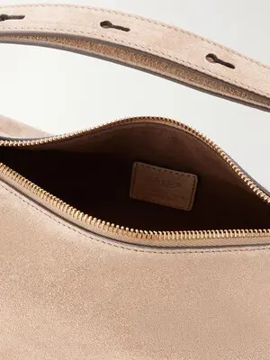 TOD'S Sacca Mini Suede Shoulder Bag