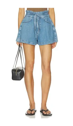 Paige Mathilda Short In Blue - Rosecrans