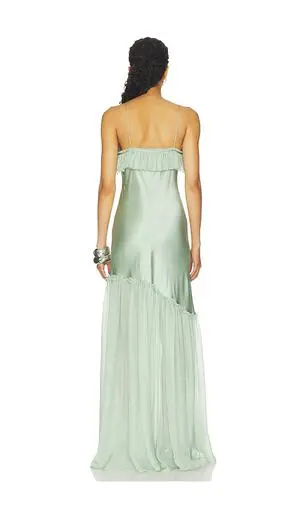 Ulla Johnson Elaria Silk Gown With Lace-up Detail