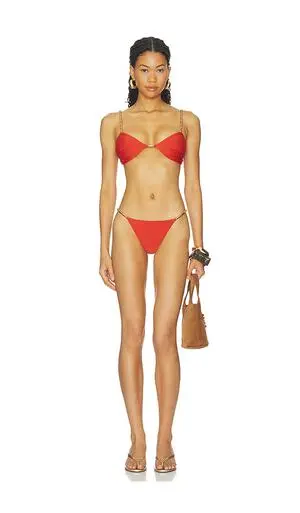 Devon Windsor Emmie Bikini Top In Brick