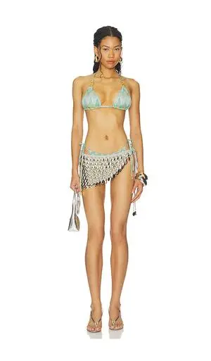 Luli Fama Lucid Waters Seamless Rings Triangle Top In Multi