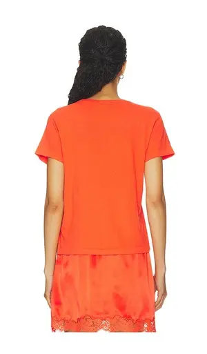 RE/DONE Classic Tee Endless Apertivo In Orange