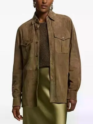 Ralph Lauren Landry Lamb-suede Shirt