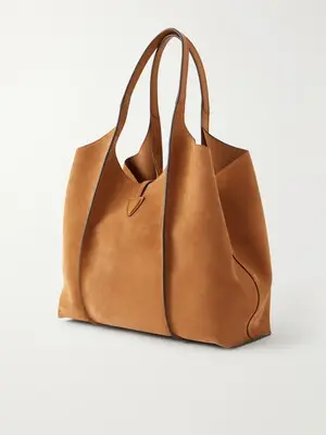 TOD'S T Timeless Medium Suede Shoulder Bag