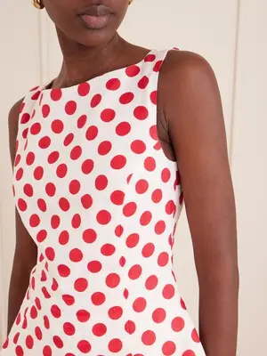 Faithfull The Brand Polka-dot Linen Top