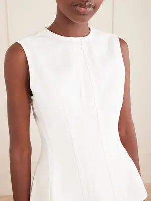 AGOLDE Corbin Cotton Peplum Top