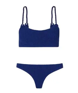 Hunza G Phoebe Original Crinkle Bikini - Blue