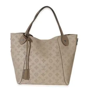 LOUIS VUITTON Galet Monogram Mahina Blossom Mm Tote - Gray