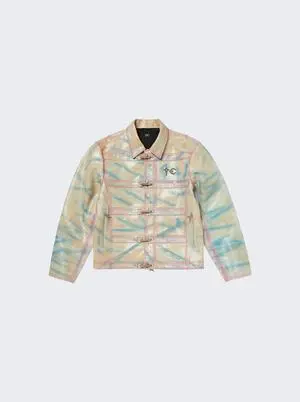 THUG CLUB Leather Jacket - Multi