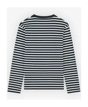 Maison Kitsuné Maison Kitsun Striped Long-sleeved T-shirt