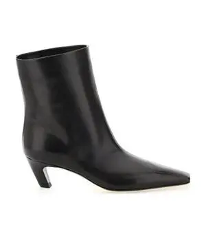 Khaite Arizona Square-toe Ankle Boots - Black