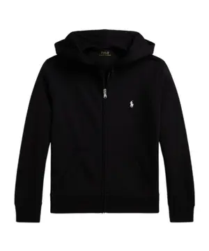 Ralph Lauren Hooded Long-sleeve Sweatshirt - Black