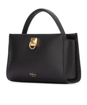 Mulberry Logo Printed Mini Iris Classic Tote Bag