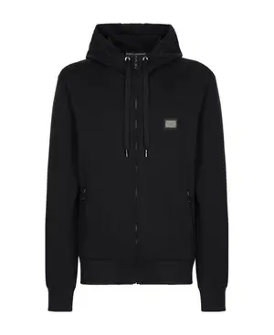 Dolce & Gabbana Dolce Gabbana Jersey Zip-up Hoodie