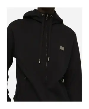 Dolce & Gabbana Dolce Gabbana Jersey Zip-up Hoodie