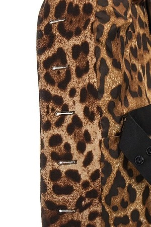 Dolce & Gabbana Leopard Print Single-breasted Jacket