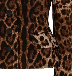 Dolce & Gabbana Leopard Print Single-breasted Jacket
