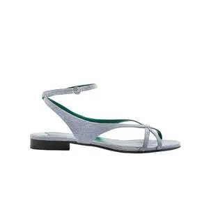 FLORRIE Matilda Vintage Denim Flat Sandal - Blue
