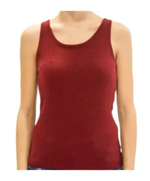 Lela Rose Crew Neck Vest - Red