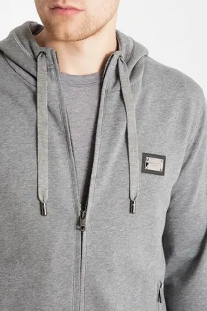 Dolce & Gabbana Dolce Gabbana Zip-up Jersey Hoodie
