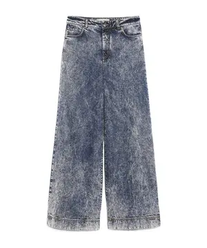 Max Mara Cotton Denim Wide Jeans