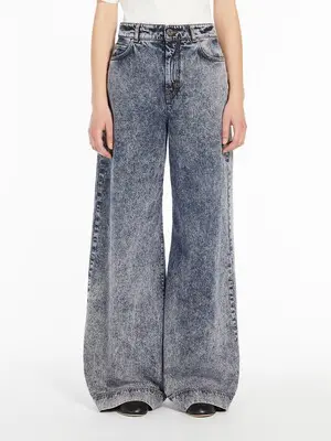 Max Mara Cotton Denim Wide Jeans