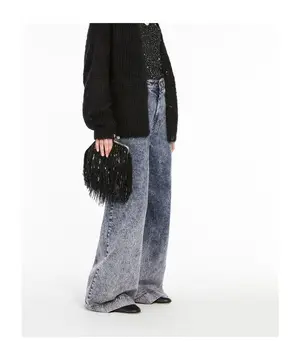 Max Mara Cotton Denim Wide Jeans