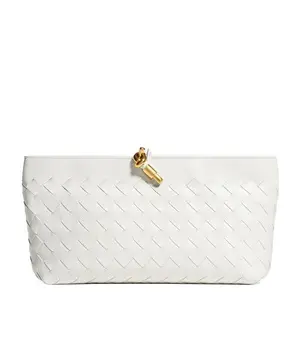 Bottega Veneta Andiamo Boat Pouch - Alabaster