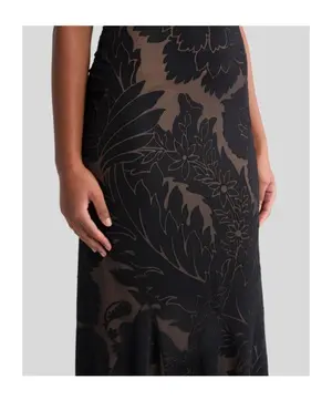 Etro Floral Jacquard Open Back Midi Dress