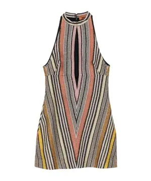 Missoni Chevron-knit Halterneck Dress - Multicolor