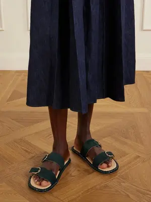 Gabriela Hearst Round-toe Flat Sandals
