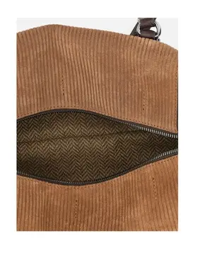 GIANNI CHIARINI Terry Ribbed-suede Shoulder Bag