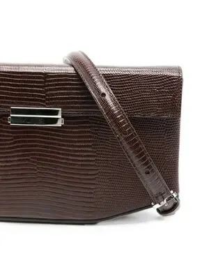 TOTEME Lizard-effect Leather Shoulder Bag