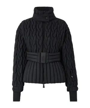 Moncler Long-sleeved Down Jacket - Black