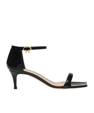 GIANVITO ROSSI 55mm Leather Sandals - Black