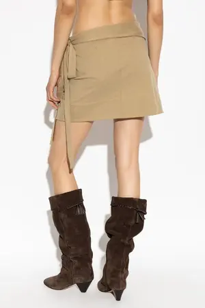 Isabel Marant Étoile Berenice Wrap Mini Skirt - Light Bronze