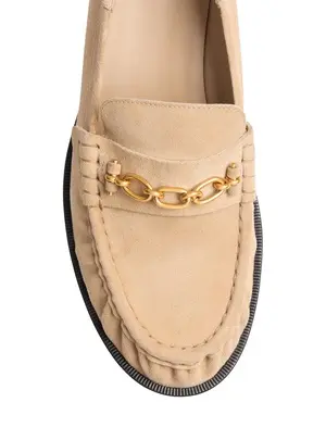 Balmain Sync Suede Leather Loafers