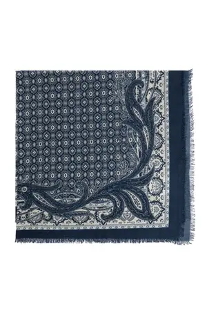 Etro Patterned Scarf - Blue