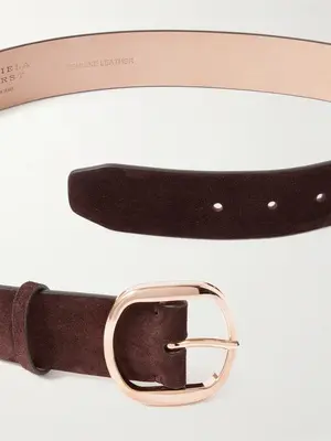 Gabriela Hearst Elster Suede Belt
