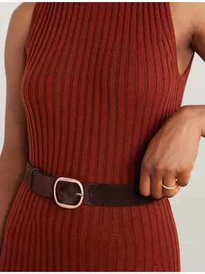 Gabriela Hearst Elster Suede Belt