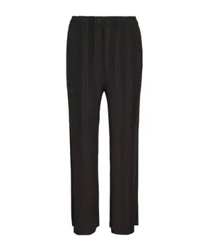 Issey Miyake Pleated Casual Pants - Black