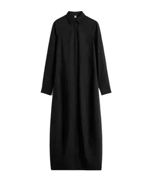 TOTEME Parachute Silk-blend Maxi Dress - Black
