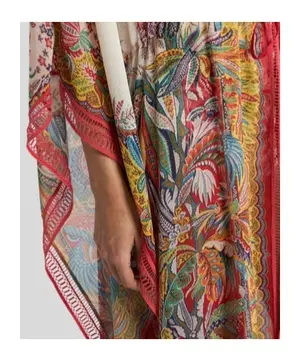 Etro Paisley Printed Fringed Kaftan