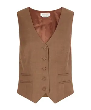 Gabriela Hearst Sleeveless Vest - Brown