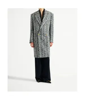 Balmain Long Tweed Coat