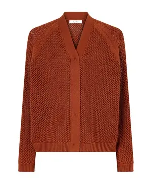 Max Mara Open-knit Silk-blend Cardigan