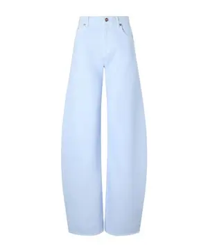 Gabriela Hearst Amoret Mid-rise Wide-leg Jeans - Sky Blue