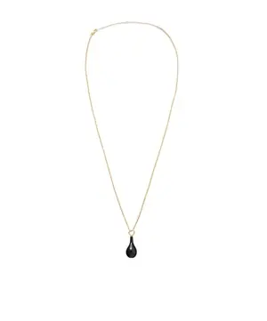 TOTEME Drop Gold-plated Onyx Necklace