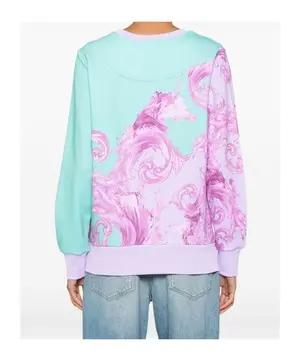 Versace Baroque-print Long-sleeve Cotton Sweatshirt