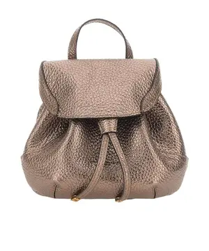 GIANNI CHIARINI Violette Hammered Leather Backpack - Nude